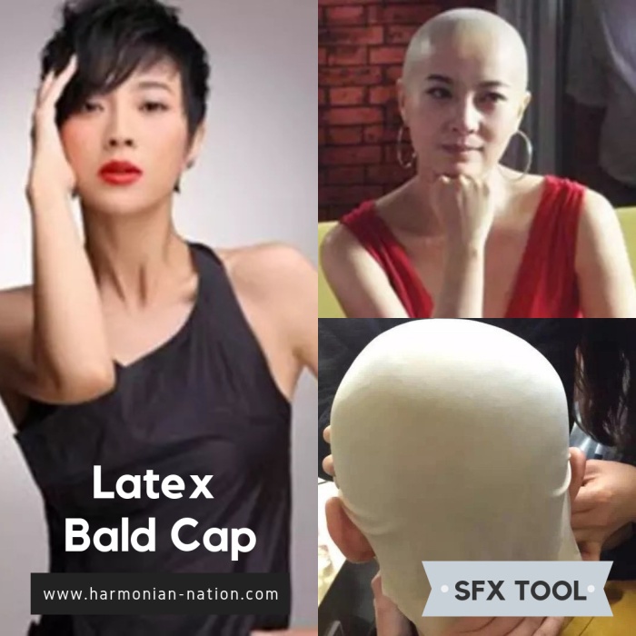 Jual toy-prank-gag- bald cap latex free hair net (model mirip mehron ...