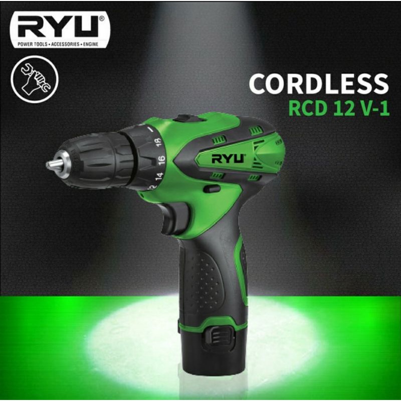 Jual Mesin Bor Cordless Ryu RCD 12V-1/Bor Baterai Ryu | Shopee Indonesia