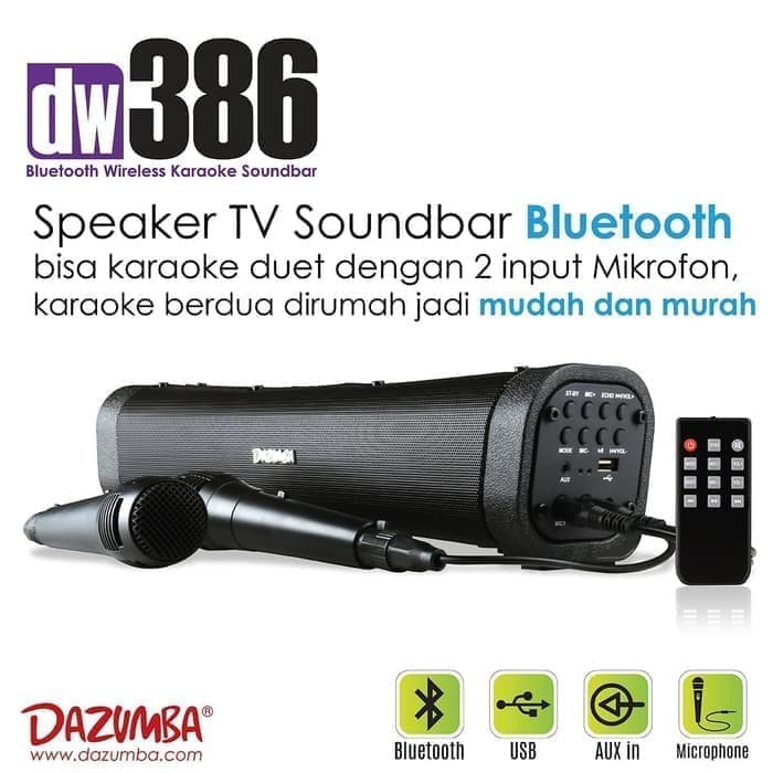 Jual SPEAKER AKTIF WIRELESS BLUETOOTH DAZUMBA DW-386 /SPEAKER DAZUMBA ...