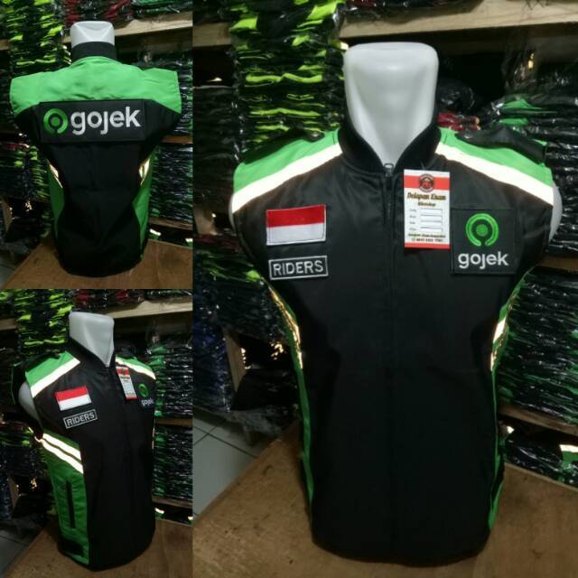 Jual Rompi Gojek Logo Baru Bordir | Shopee Indonesia