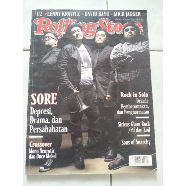 Jual majalah rolling stone Indonesia cover SORE | Shopee Indonesia