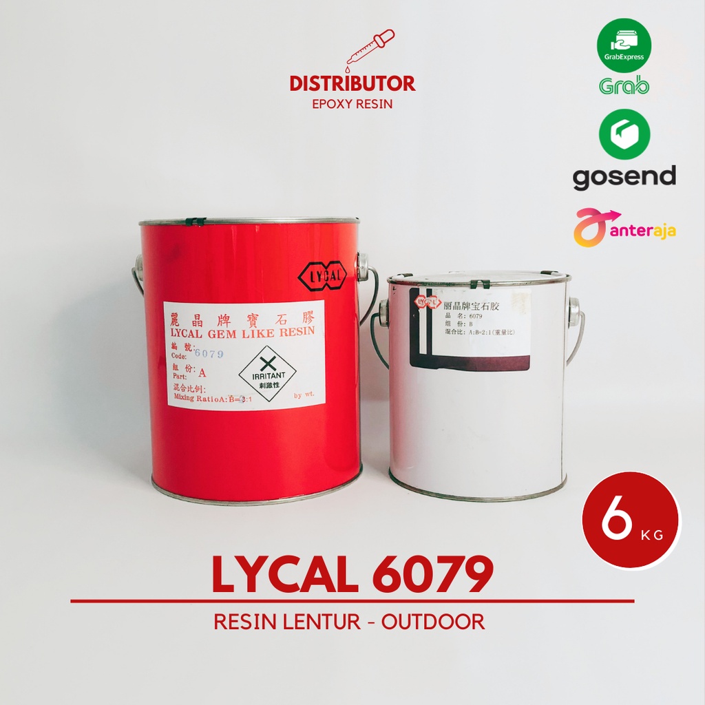 Jual Resin bening lentur flexible - Lycal 6079 - 6 kg GRAB/GOJEK/ANTER ...