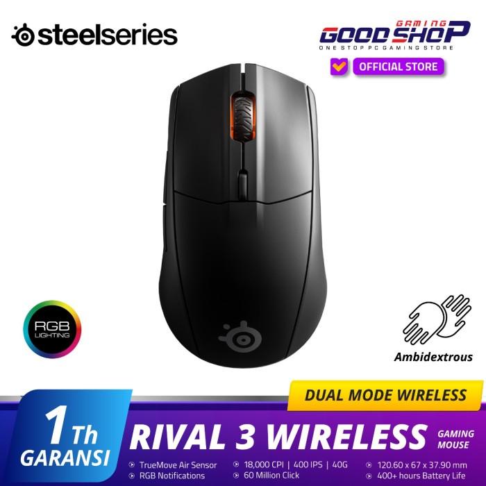 Jual Gaming Steelseries Rival 3 Wireless - Gaming Mouse | Shopee Indonesia