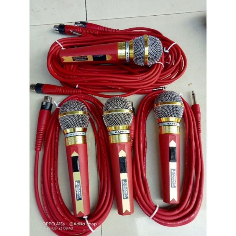 Jual COD MICROFON KABEL MURAH MEREK HAPPY MODEL SULTAN MEWAH ELEGAN ...