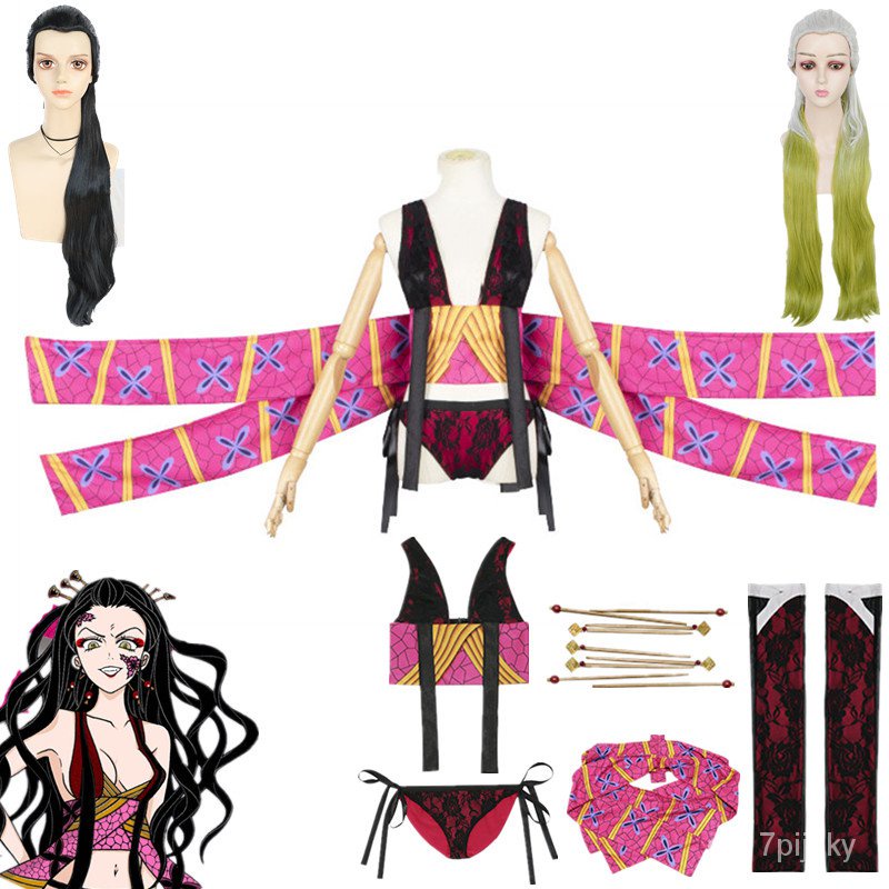 Jual Anime Demon Slayer Kimetsu No Yaiba Daki Cosplay Costume Headwear ...