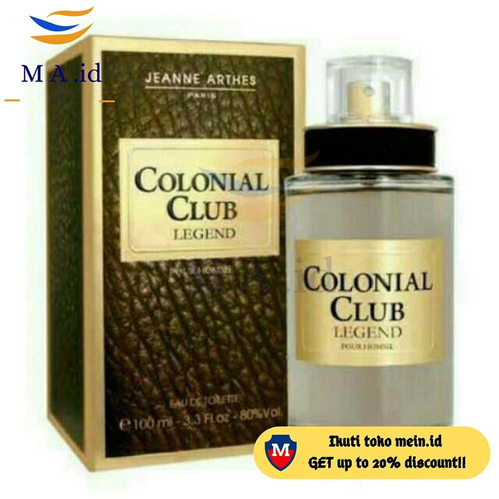 Jual Original Parfum Jeanne Arthes Colonial Club Legend 100ml edt | Shopee Indonesia