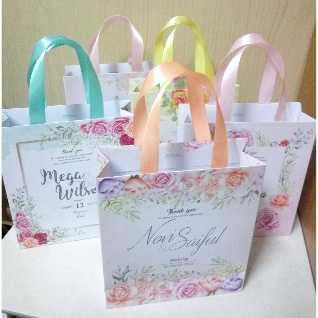 Jual PAPERBAG Bridesmaid TAS KERTAS Bridesmaid Custom Fancy Wedding ...