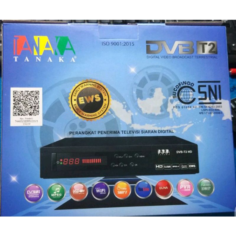 Jual tanaka dvbt2 set top box tv digital stb new tanaka bodi besi sw ...