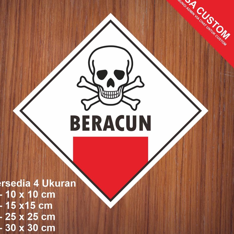 Jual PRODUK TREND Sticker Label Tanda Simbol Limbah B3 Stiker Bahan Berbahaya dan Beracun STIKER ...