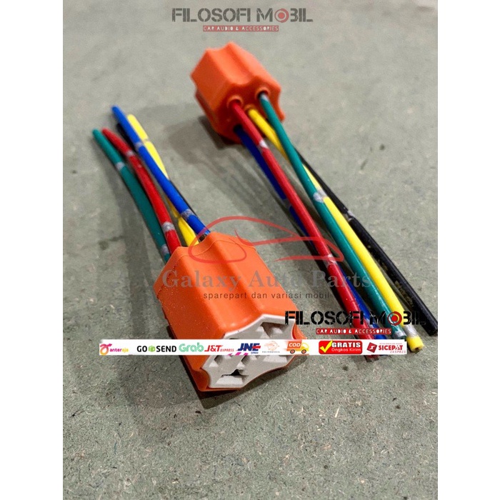 Jual Soket relay 5 kaki kabel mobil motor universal keramik | Shopee ...