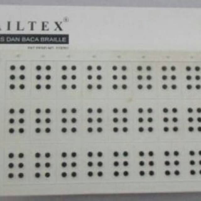 Jual Brailletex. Brailtex Braille text. Alat bantu menulis braille ...
