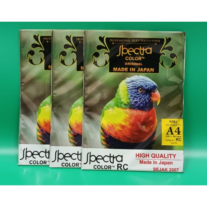 Jual KERTAS FOTO/PAPER SPECTRA PROFESSIONAL SILKY 260 | Shopee Indonesia