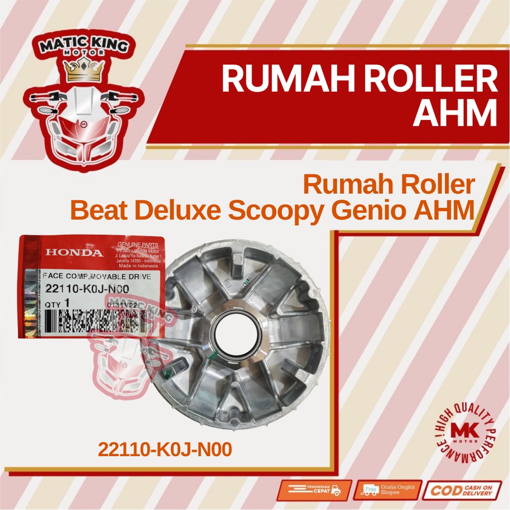 Jual Rumah roller Face Comp Genio Beat New Deluxe Scoopy 2021 22110-K0J-N00 asli AHM | Shopee ...