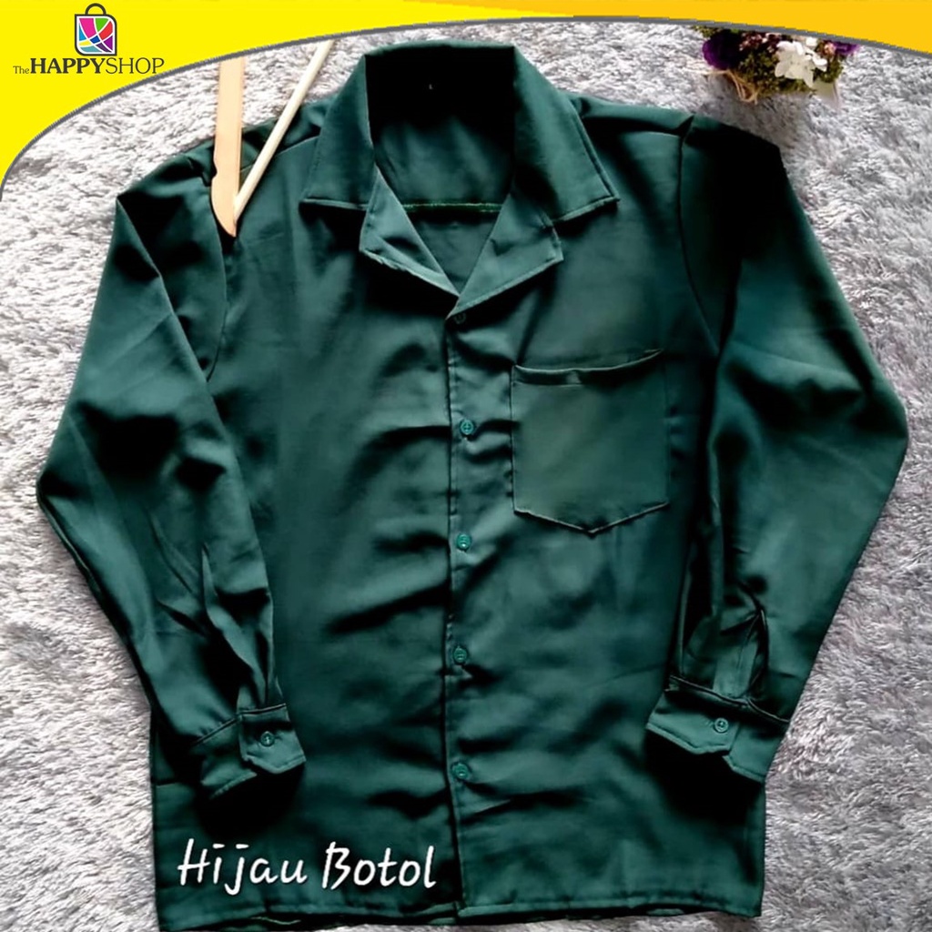 Jual Kemeja Panjang Oversize Open Collar Ala Korea, Kemeja Panjang ...