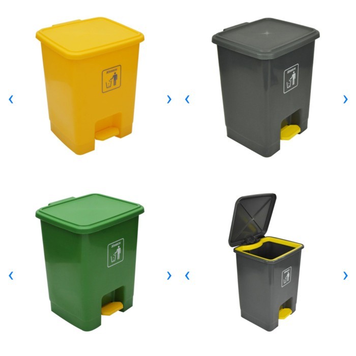 Jual ORIGINAL ! Krisbow 15 Ltr Tempat Sampah Indoor Pedal Plastik | Shopee Indonesia