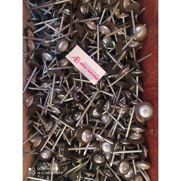 Jual Paku Asbes - Paku Seng - Paku Payung uk 5cm & 7cm + Karet @250 ...