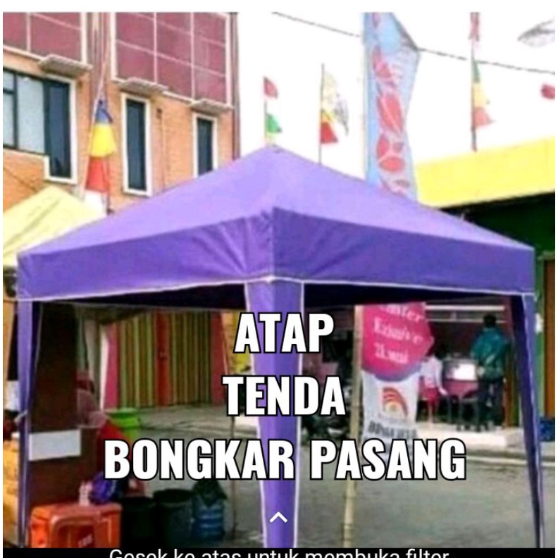 Jual ATAP/KAIN TENDA BONGKAR PASANG 2*2 WATERPROF D600/D420 WARNA ...