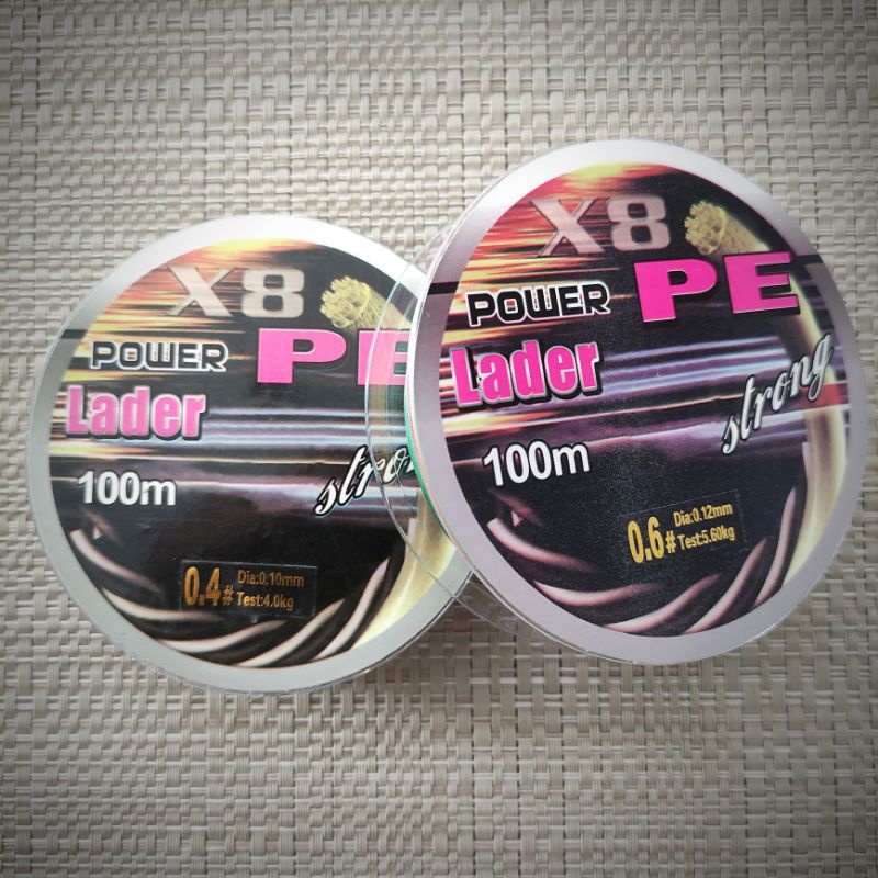 Jual POWER LEDER pe X8 (senar pancing PE) | Shopee Indonesia