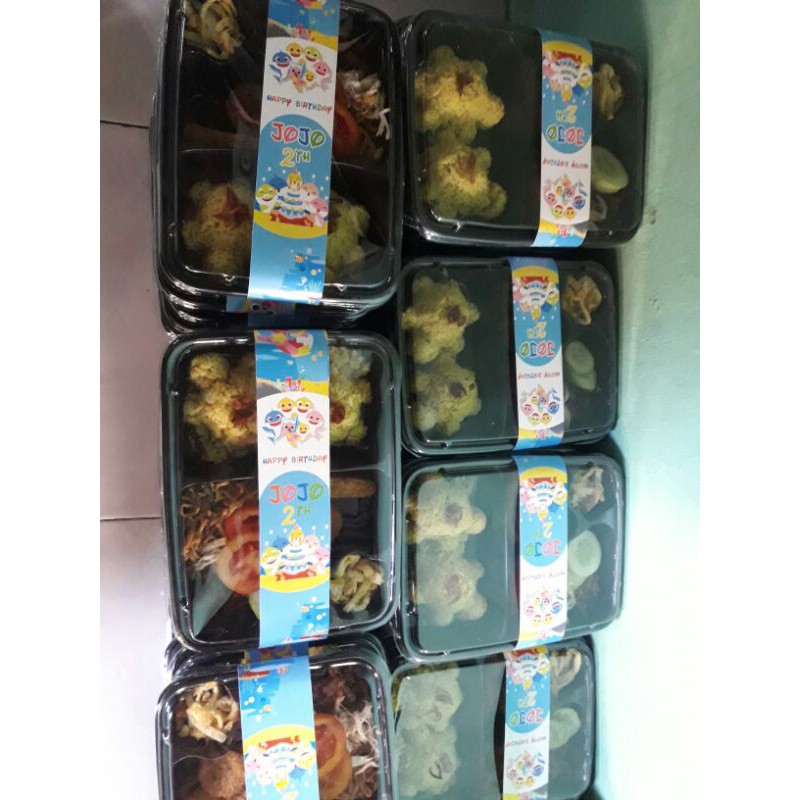 Jual Label bento/ label kotak nasi bento/ label kotak makan bento ...