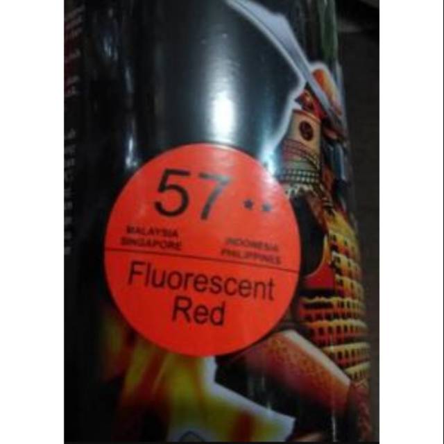 Jual Samurai paint merah stabilo / fluorecent red / 57** | Shopee Indonesia