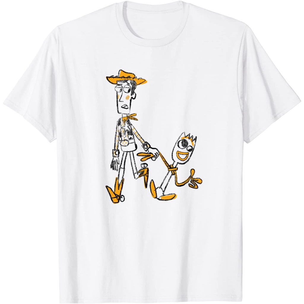 Jual Baju Kaos Disney Pixar Toy Story 4 Woody and Forky Sketch T-Shirt ... Jual Baju Kaos Disney Pixar Toy Story 4 Woody and Forky Sketch T-Shirt ...