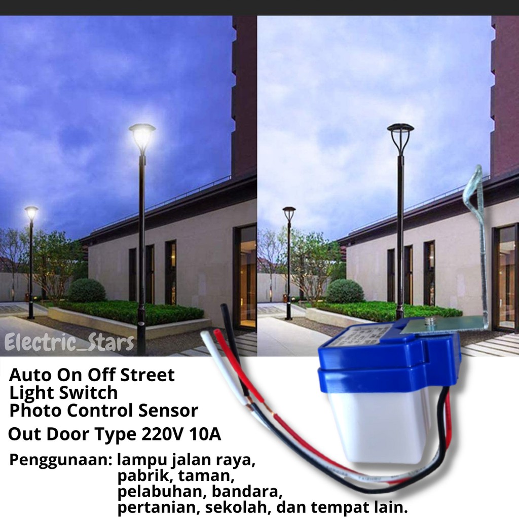 Jual Sensor Cahaya On Off Otomatis / Lampu Jalan Outdoor / Street Light ...