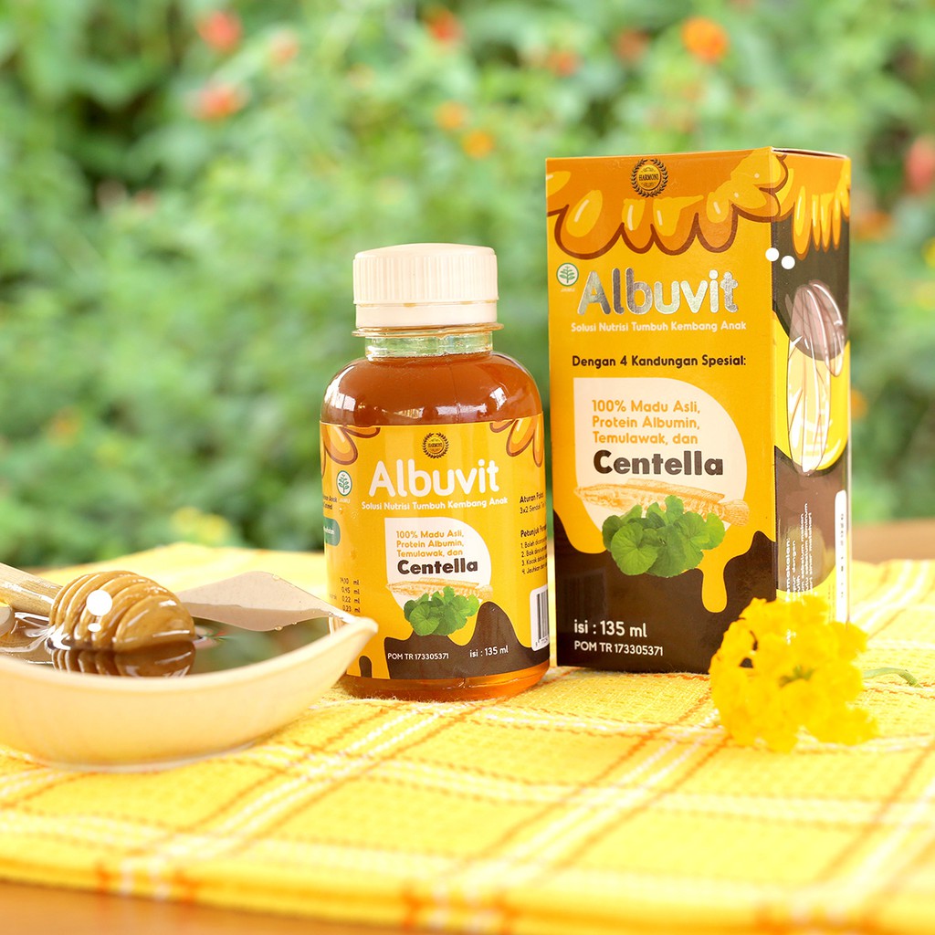 Jual Albuvit Madu Vitamin Obat Suplemen Penambah Nafsu Makan Berat ...