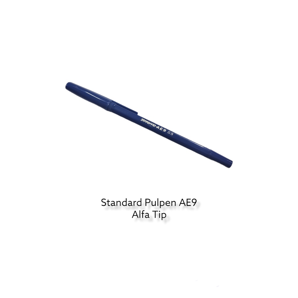 Jual Standard Pulpen AE9 Biru Alfa Tip 0.5 mm / Pulpen Standard Tinta Biru Alfa Tip 0.5 mm ...