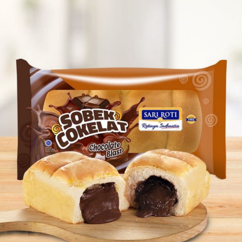 Jual SARI ROTI Roti Sobek Cokelat,Keju,Sarikaya 214 g | Hasil Lampung ...