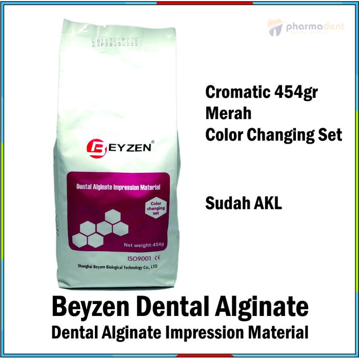 Jual Alginate Beyzen (hygedent) Bahan Cetak Gigi Color Changing Set ...