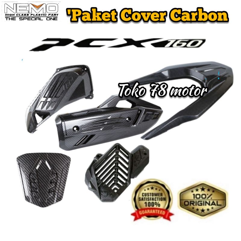Jual Paket Cover Carbon New Honda PCX 160 | Shopee Indonesia