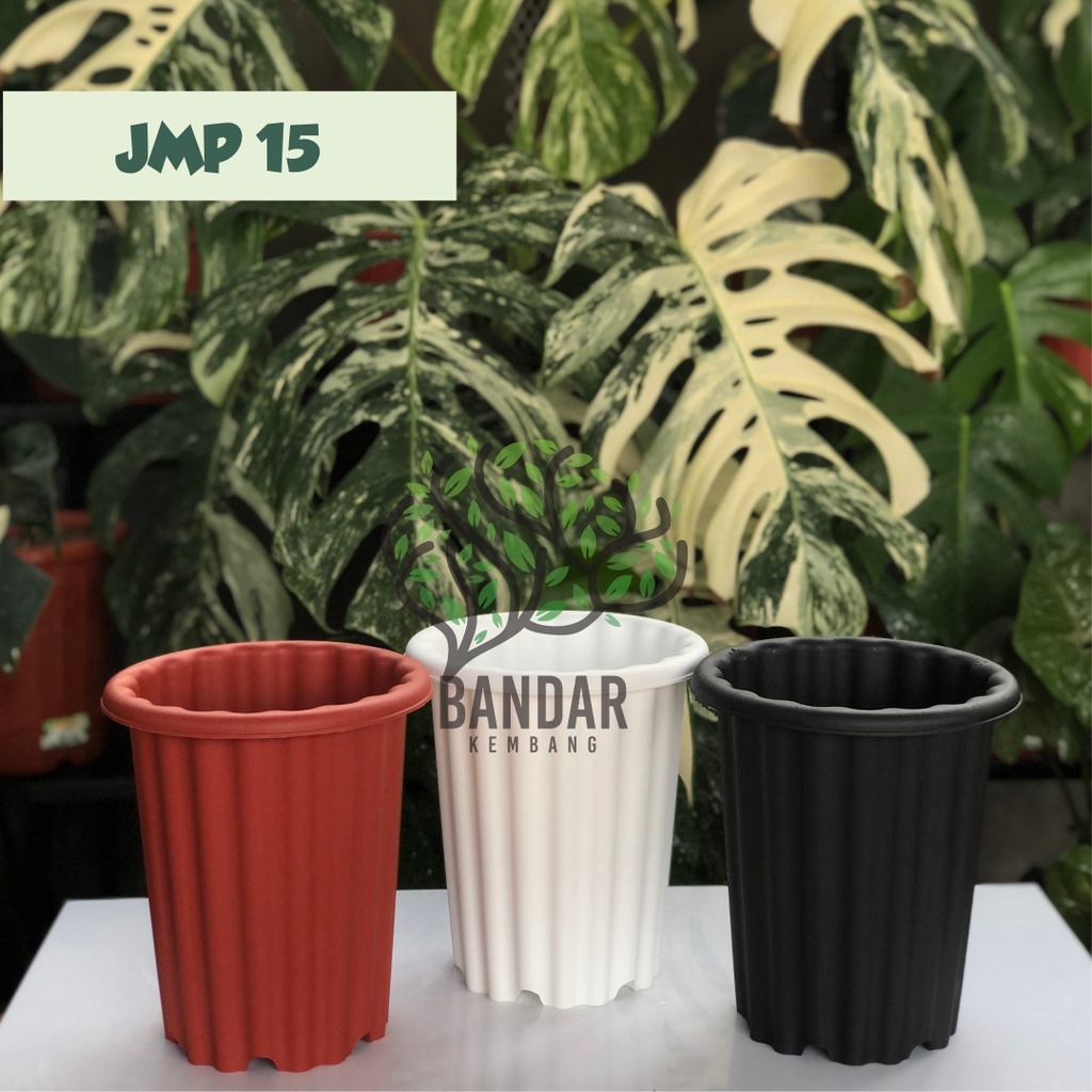 Jual Pot Ruplas JMP 15 Putih Hitam Merah Bata Mirip Pot Yogap - Pot ...