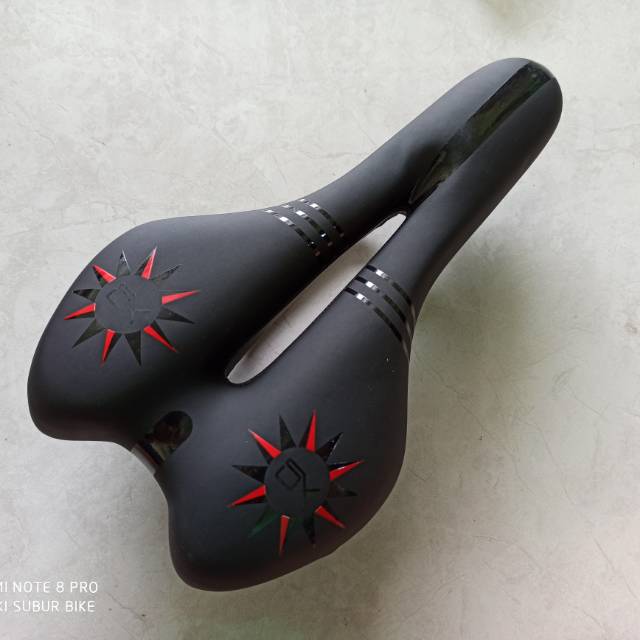 Jual Sadel sedel saddle sepeda SX LUBANG gel hitam mtb lipat hybrid ...