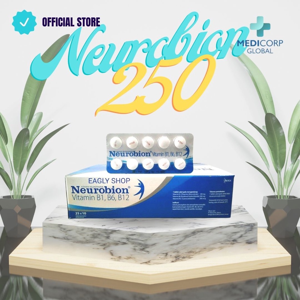 Jual Neurobion multi vitamin B / B1 B6 B12 saraf otot pegal lelah isi ...