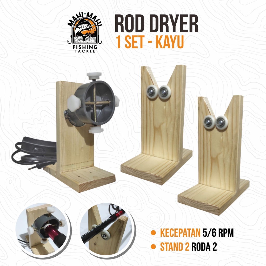Jual Mesin Rod Dryer Pengering Resin Joran Paket Lengkap Bahan Kayu 5/6 ...