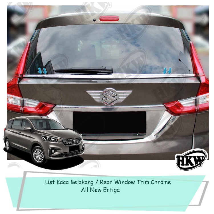 Jual List Kaca Belakang Rear Window Trim Chrome Mobil All New Ertiga ...