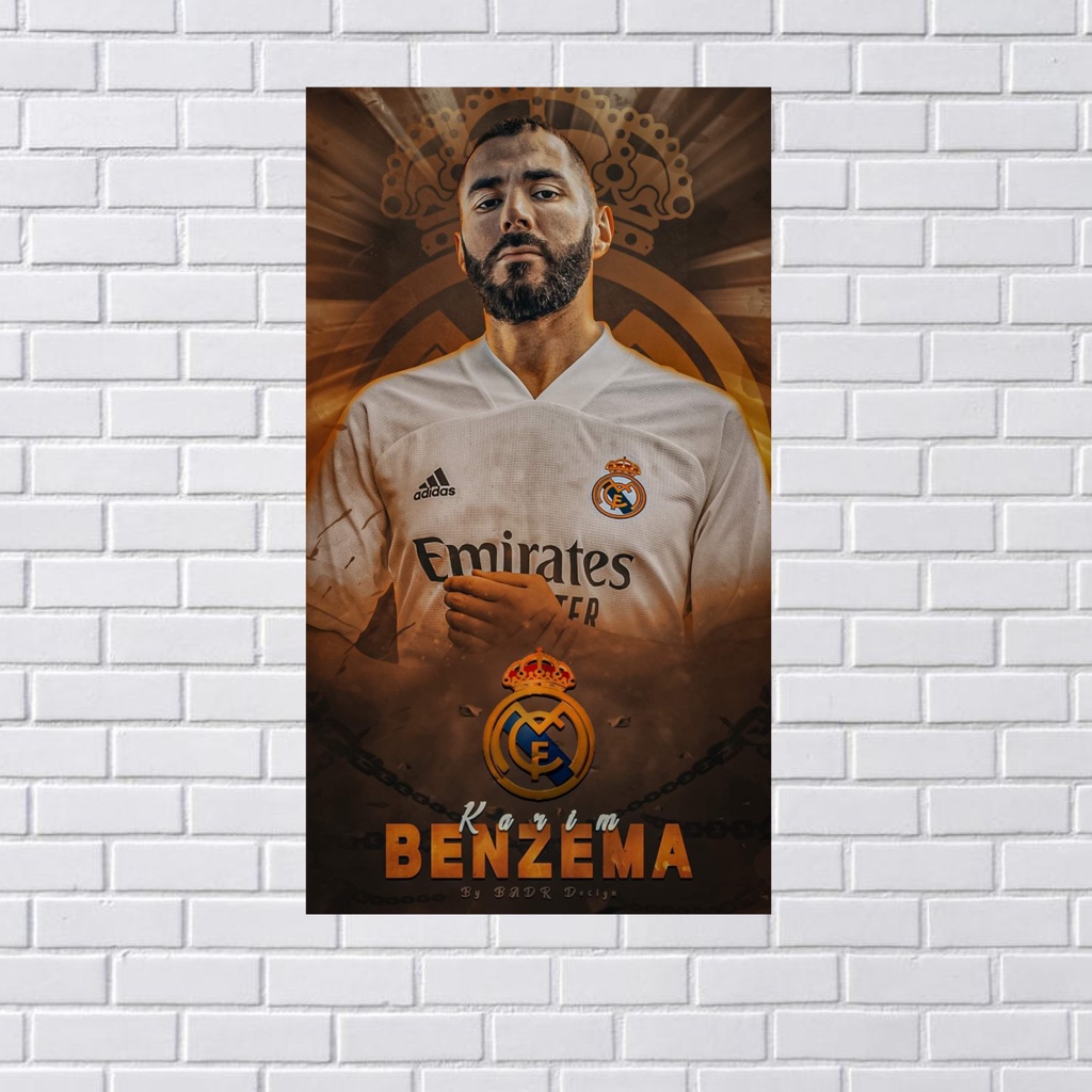 Jual POSTER KARIM BENZEMA/FOTO POSTER BOLA/FOTO KARIM BENZEMA/POSTER ...