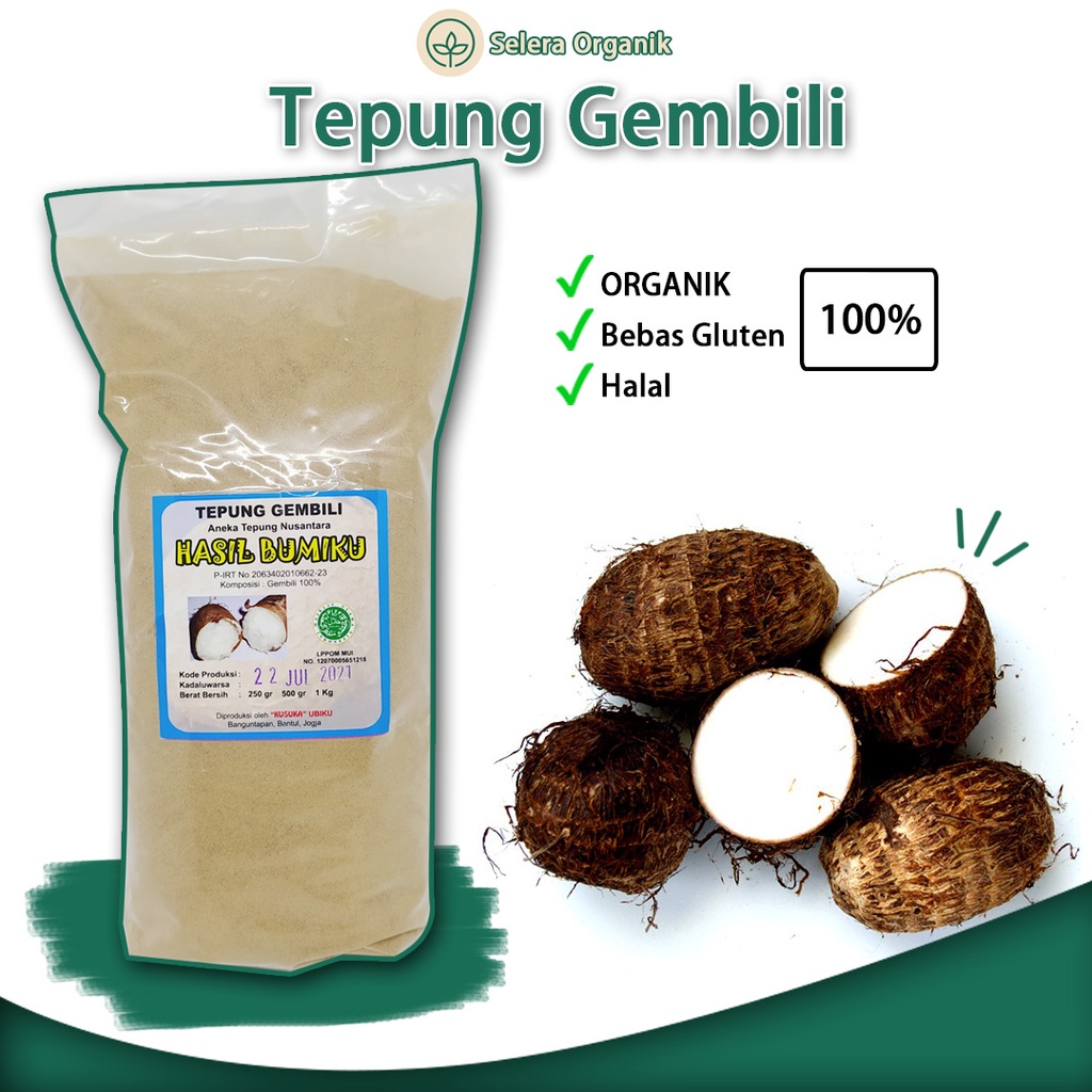 Jual [250] Tepung Gembili Organik Gluten Free | Selera Organik Jogja ...