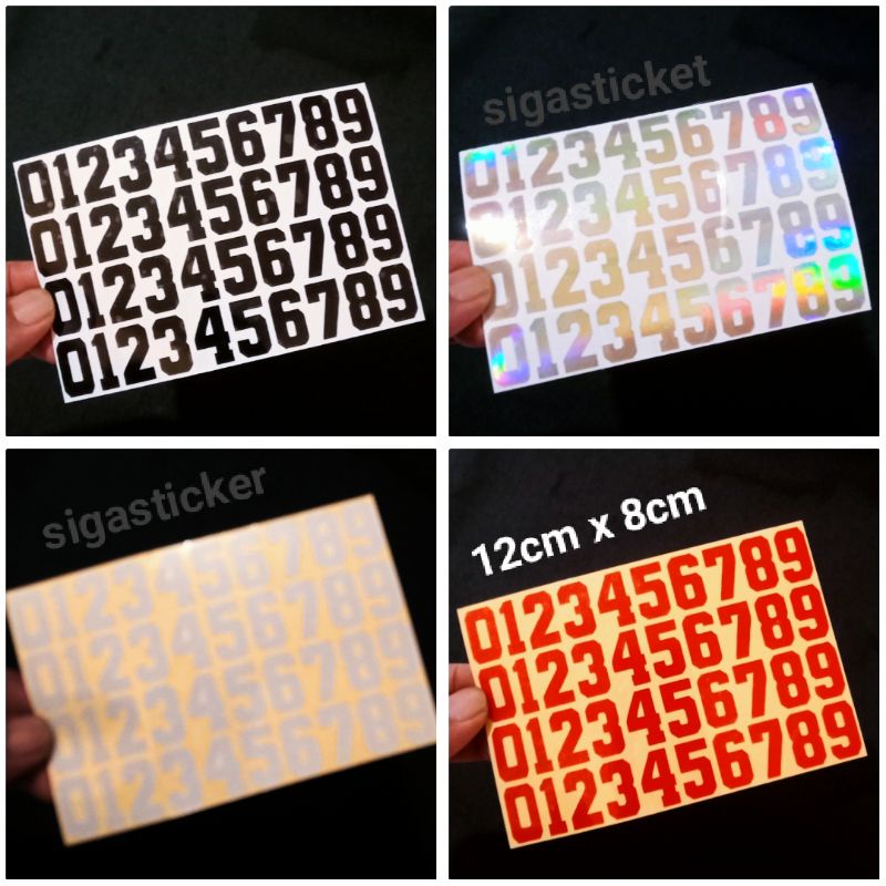 Jual STIKER STICKER ANGKA STICKER NOMOR CUTTING | Shopee Indonesia
