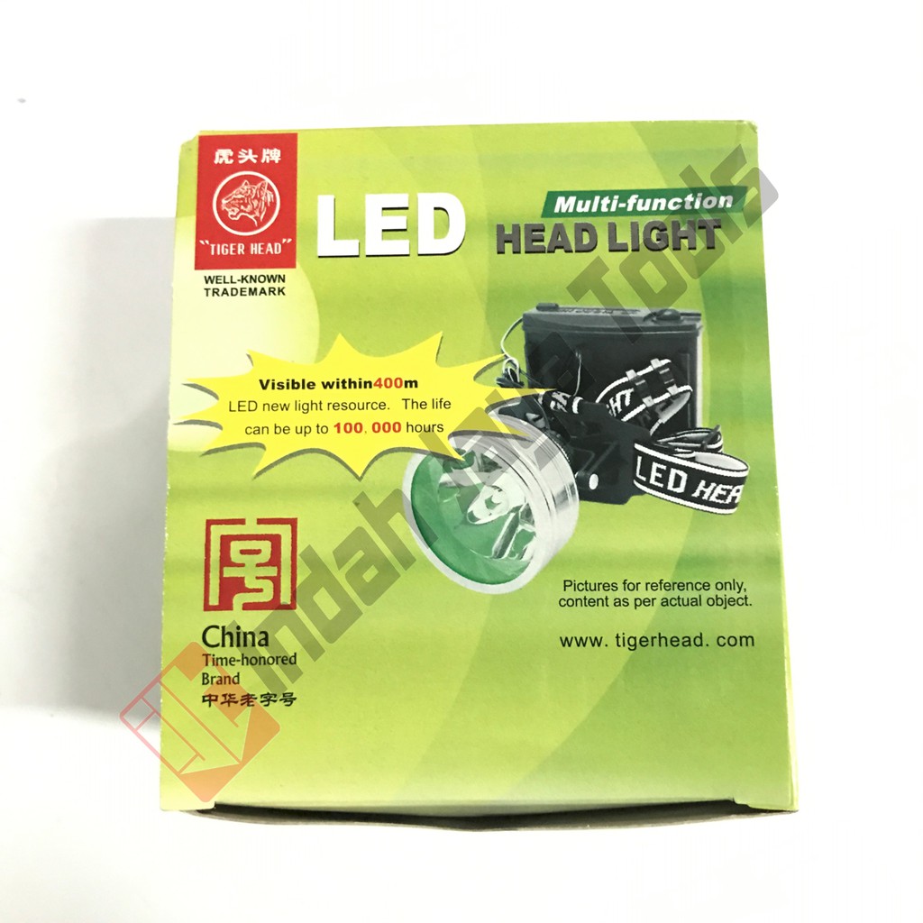 Jual TIGER HEAD Senter Kepala Lampu Kepala Zoom | Shopee Indonesia