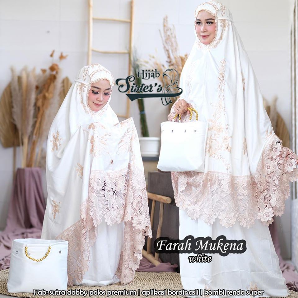 Jual Mukena Bordir Siti Khodijah Mewah Elegan 2022 Ori Sutra Velvet Hq ...