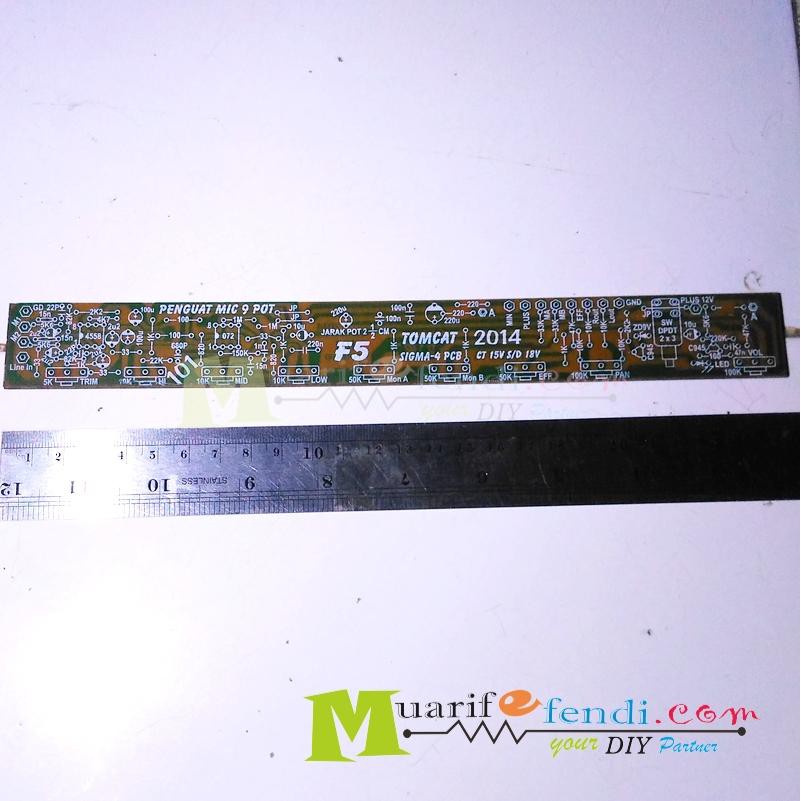 Jual PCB mixer penguat mic 9 potensio tomcat | Shopee Indonesia