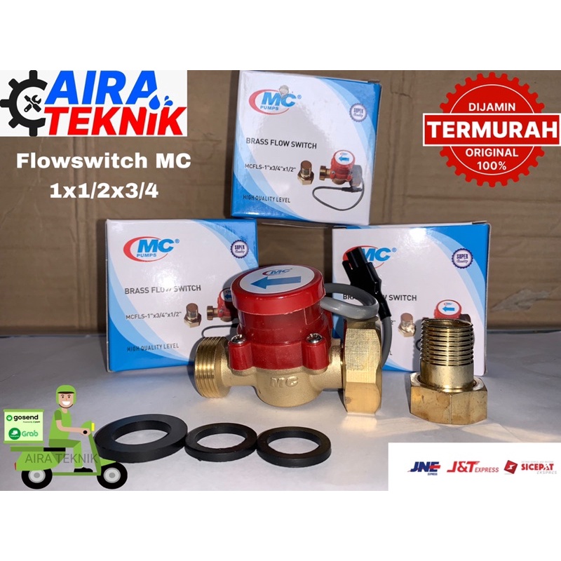 Jual Flowswitch Booster merek mc ukuran 1x3/4 or 1/2 (2ukuran multi) | Shopee Indonesia