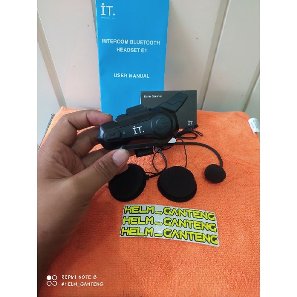 Jual IT Intercom Bluetooth Headset E1 R8 garansi TAM BUKAN SENA PACK ...