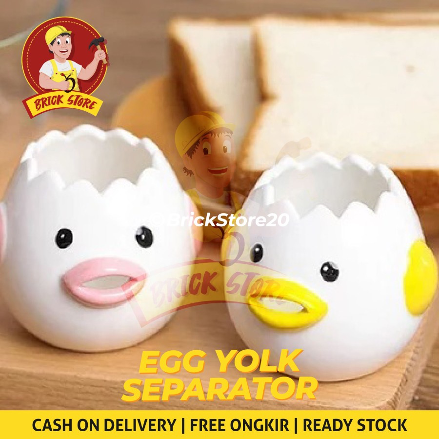 Jual BRICK Ceramic Egg Pemisah Kuning Putih Telur / Pemisah Telur ...