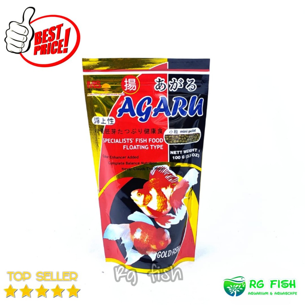 Jual makanan pelet ikan hias mas koki agaru floating | Shopee Indonesia