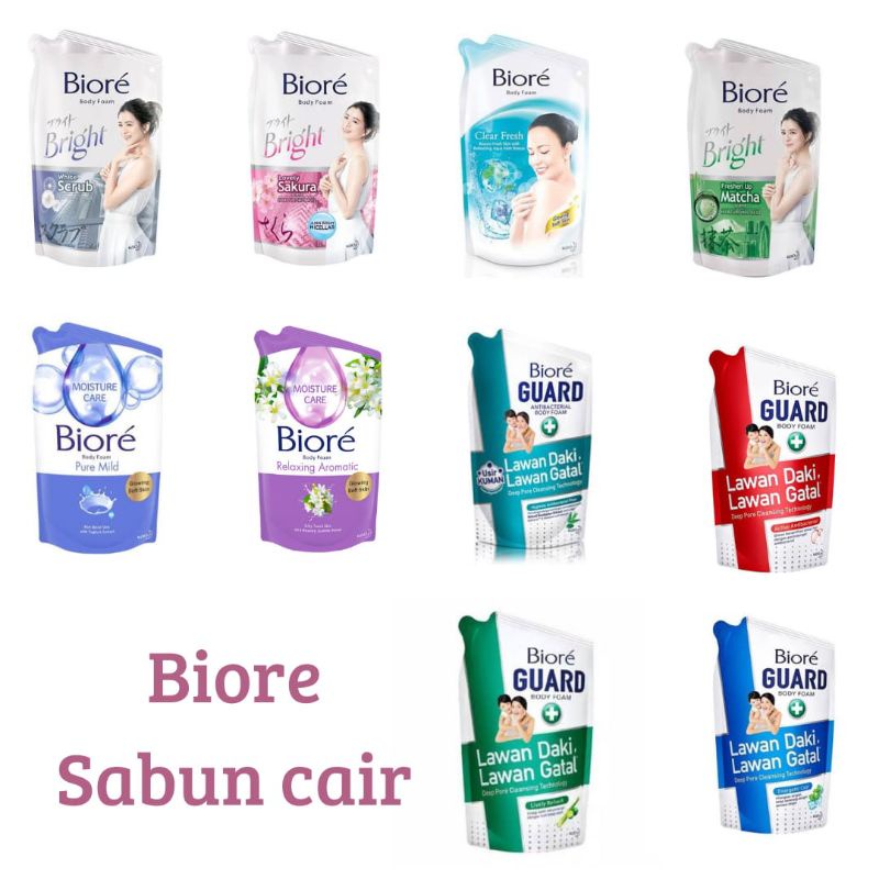 Jual biore sabun cair 400ml | Shopee Indonesia