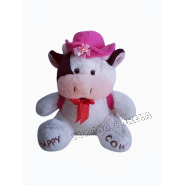 Jual Boneka Sapi Lucu Topi Tas Ransel Ukuran M SNI Tinggi 30cm | Shopee ...