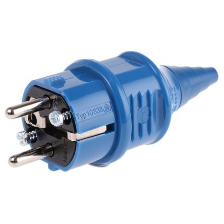 Jual 10838 Mennekes Schuko Plug Blue 16A 230V | Shopee Indonesia