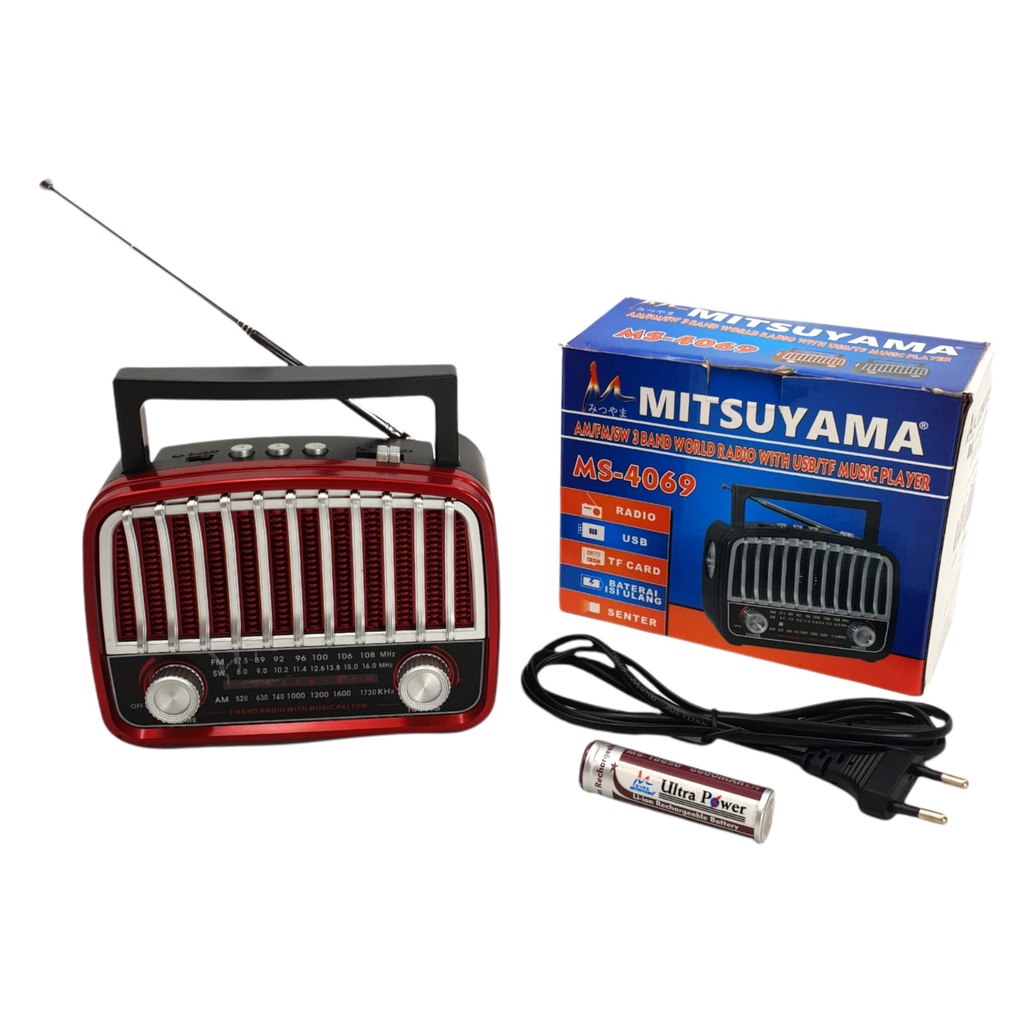 Jual Radio bluethooth FM AM SW Mitsuyama Ms- 4020BT / Radio Speaker ...